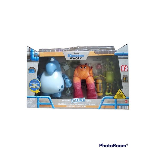 Mattel | Toys | Disney Mattel Monsters At Work Meet The Mift Team Fritz ...